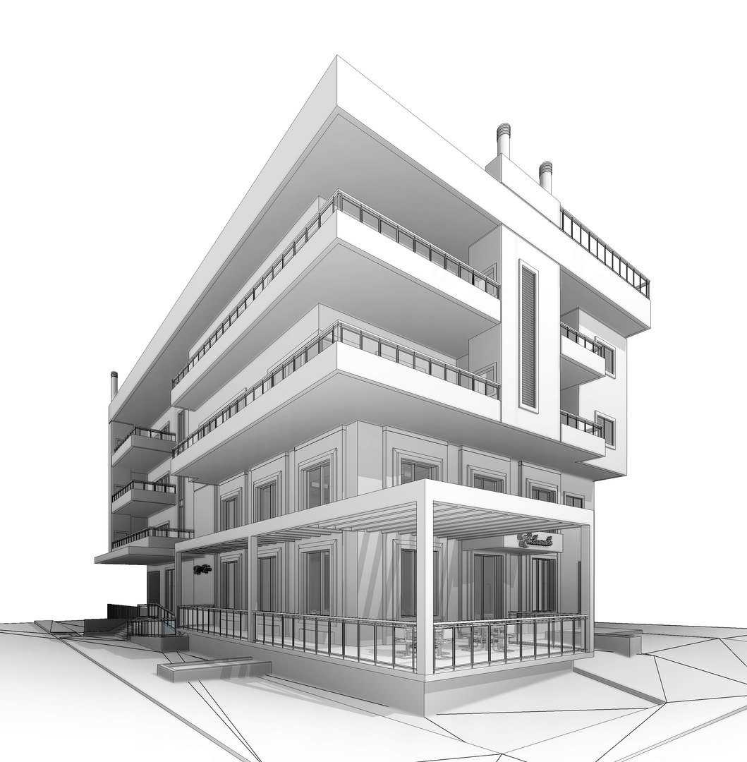 3D Residential Building - TurboSquid 2260088