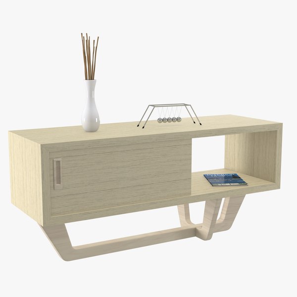 wood console 3d model