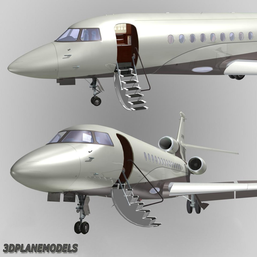 Dassault Falcon 7x Private 3d 3ds