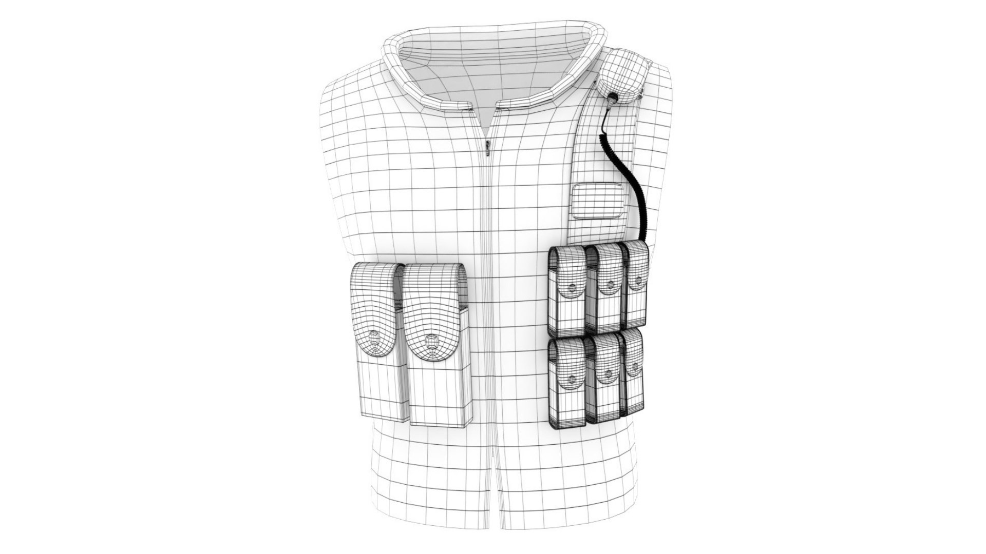 3D police vest rigged model - TurboSquid 1667692