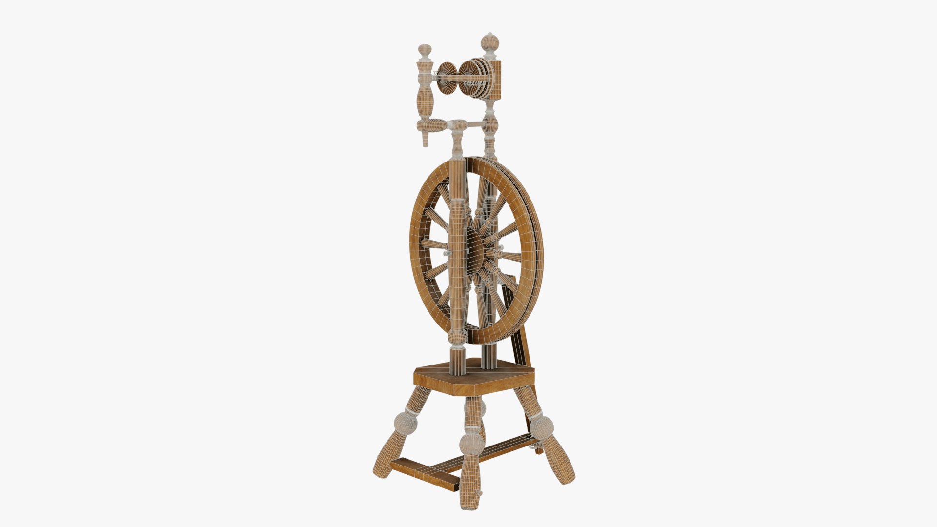 Spinning Wheel model - TurboSquid 2055505