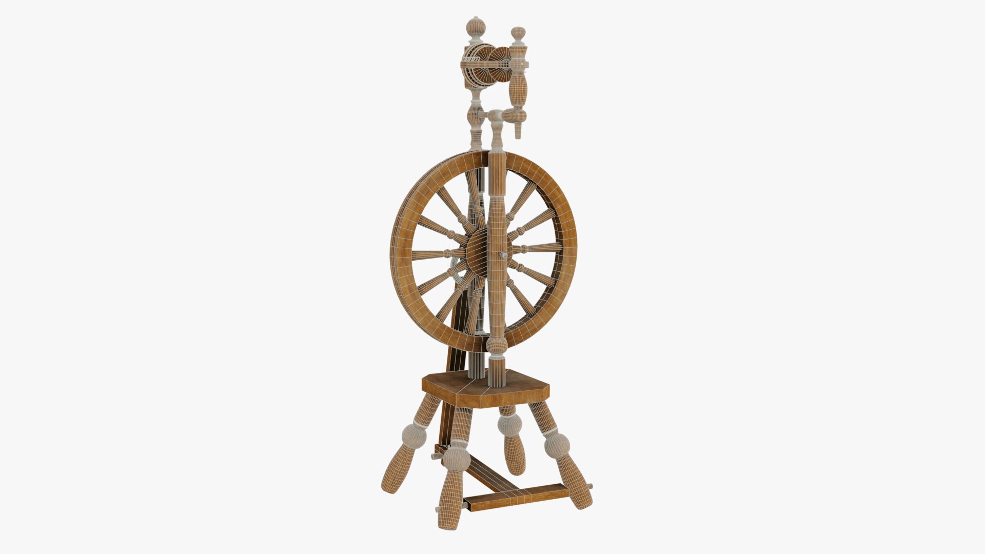 Spinning Wheel model - TurboSquid 2055505