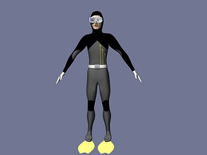Diver 3D Models for Download | TurboSquid