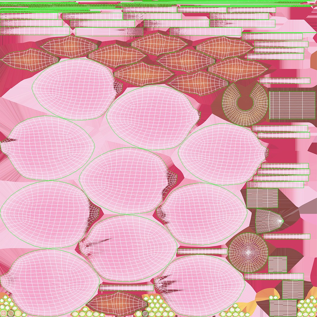 3D Model Prop 18 Cherry Blossom Sprig Type 02 - TurboSquid 2146769