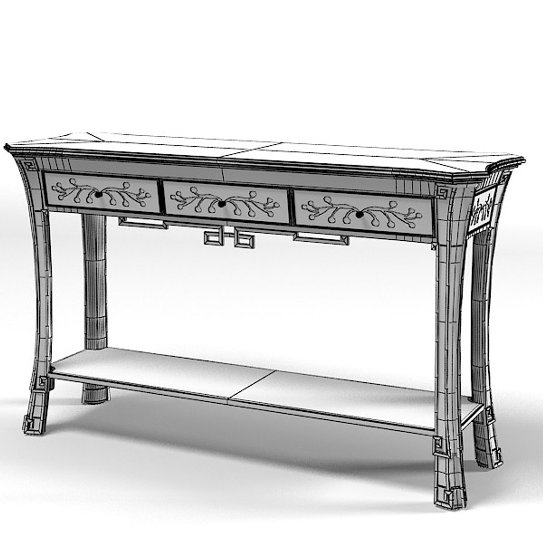 3ds max chelini console table
