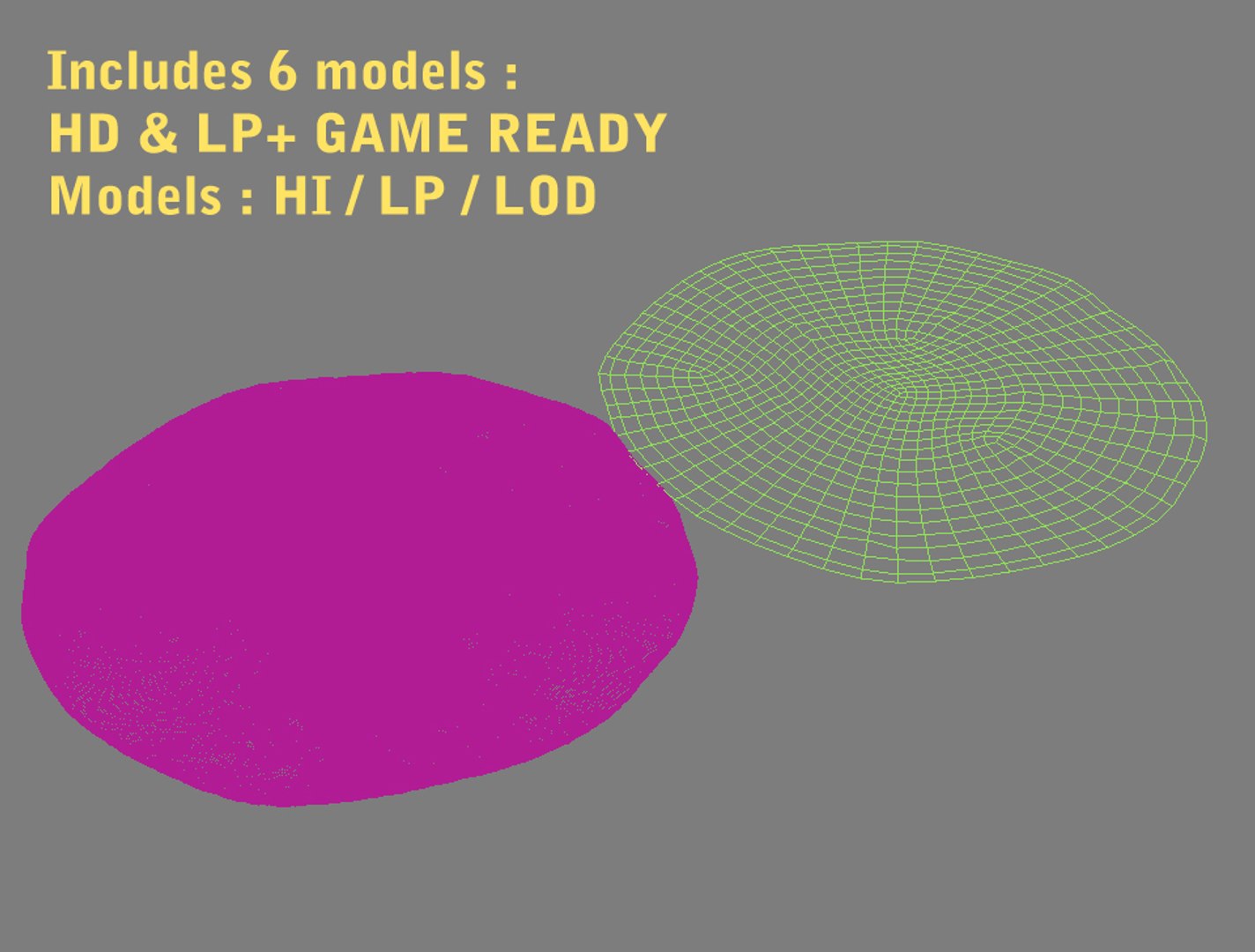 3d Frozen Puddle Hd Model