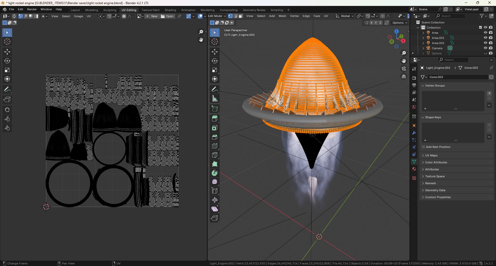 3D Model Light Rocket Engine - TurboSquid 2285213