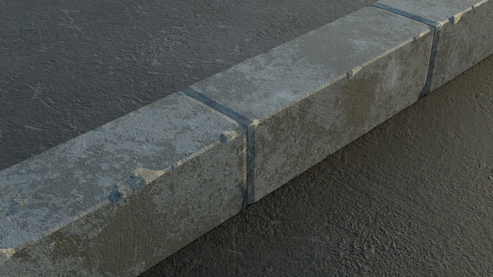 Free 3D Game Ready Curb Model - TurboSquid 2047081