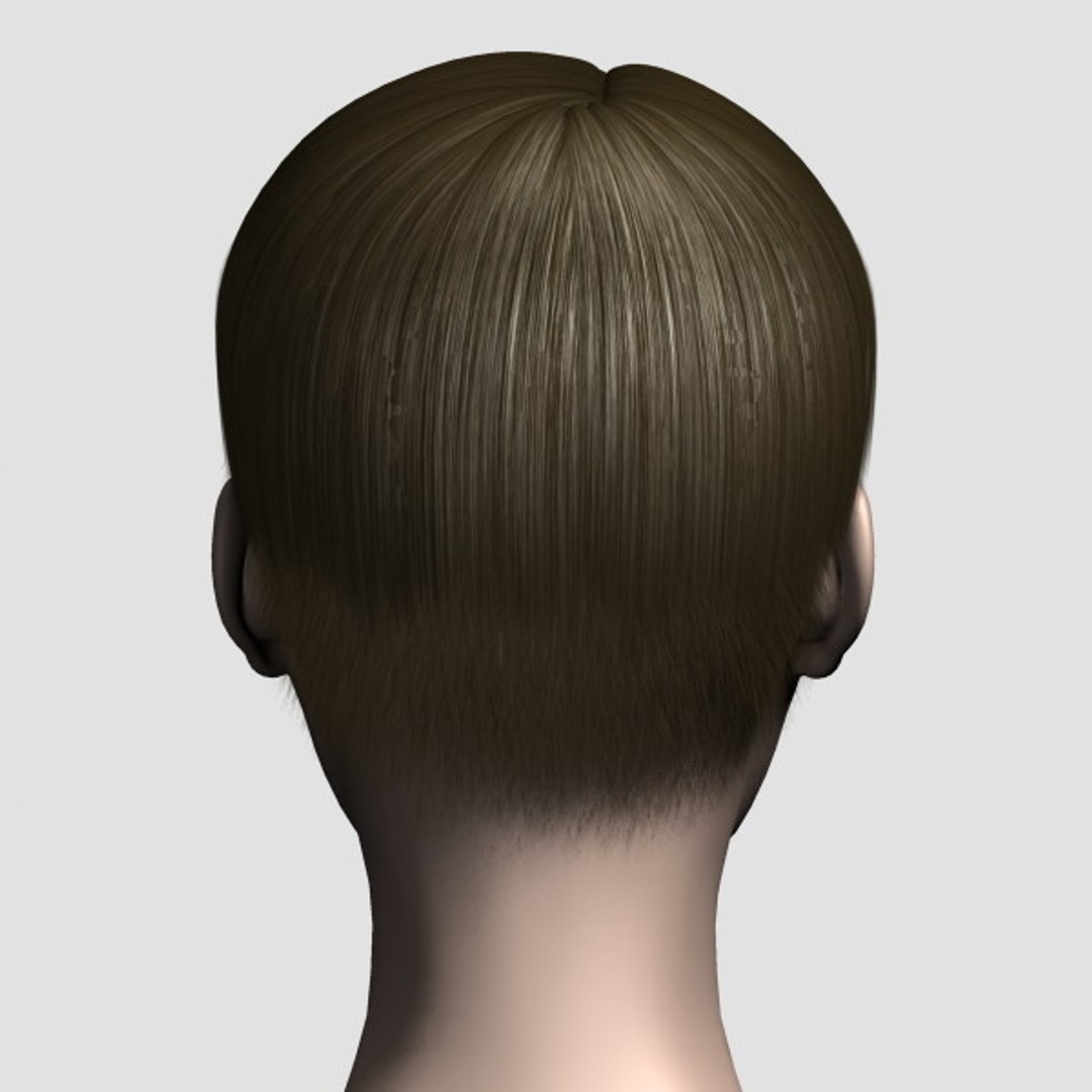 3d Model Hair Character Mesh