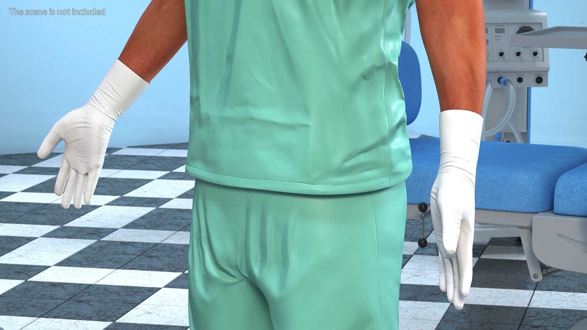 3D Male Surgeon Doctor wearing Mask Rigged for Cinema 4D model ...