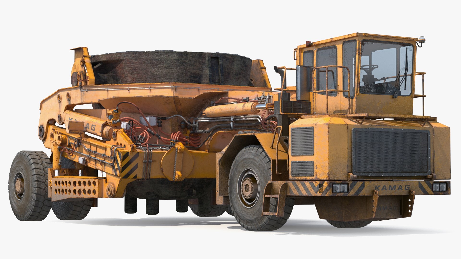 KAMAG Slag Transporter Used Rigged 3D Model - TurboSquid 2180617