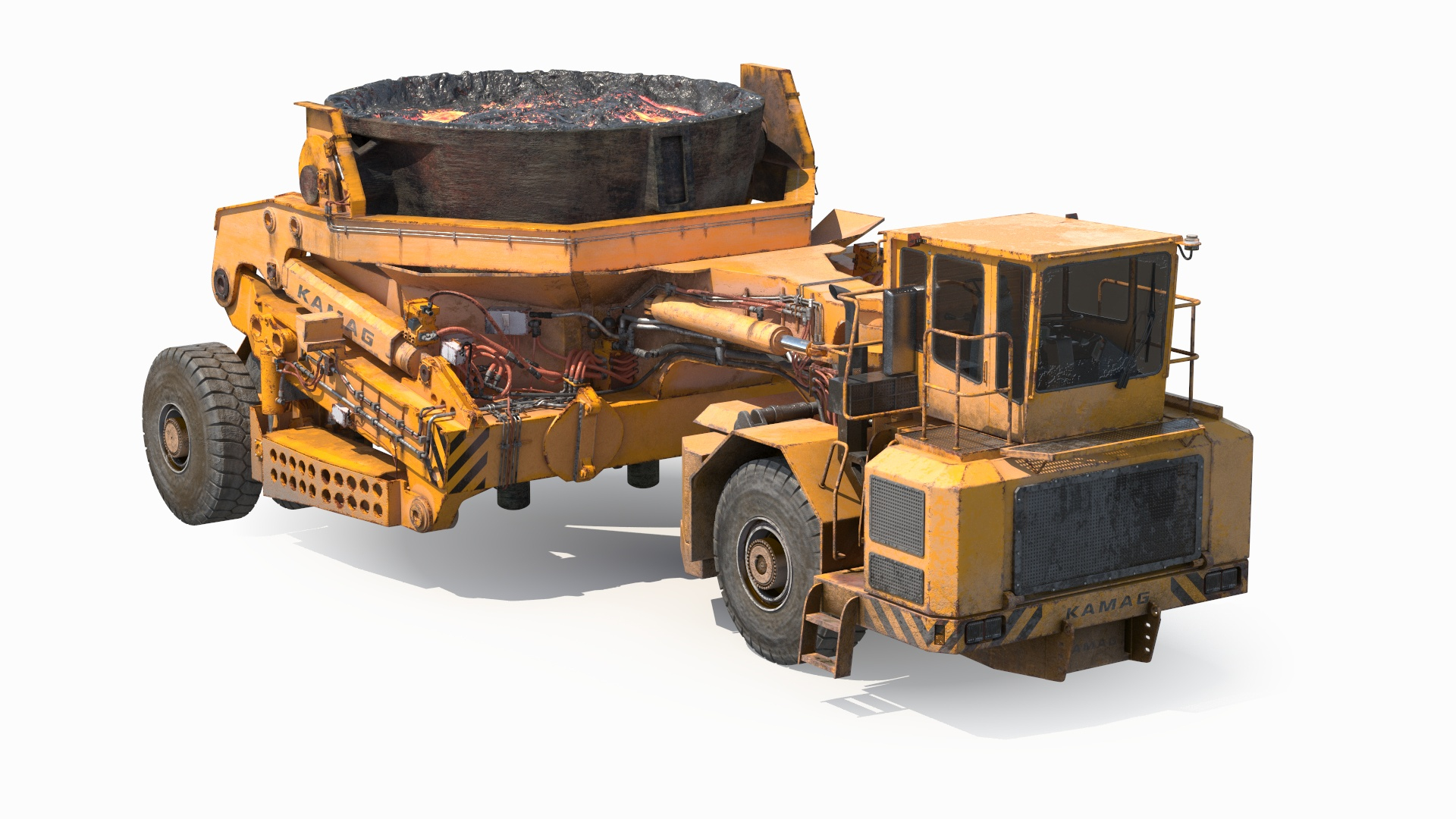KAMAG Slag Transporter Used Rigged 3D Model - TurboSquid 2180617