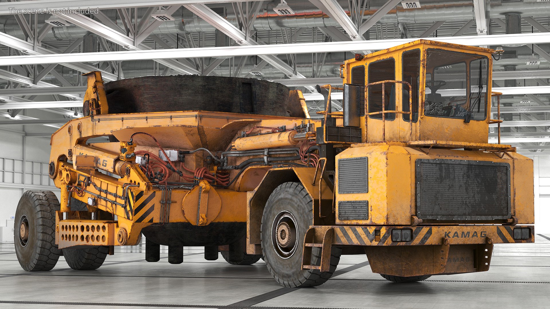 KAMAG Slag Transporter Used Rigged 3D Model - TurboSquid 2180617