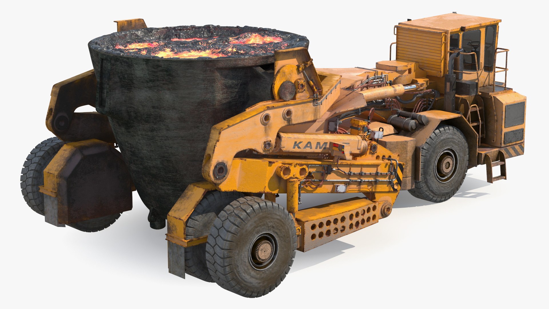 KAMAG Slag Transporter Used Rigged 3D Model - TurboSquid 2180617