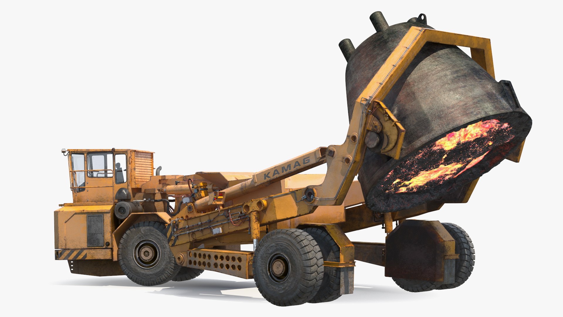 KAMAG Slag Transporter Used Rigged 3D Model - TurboSquid 2180617