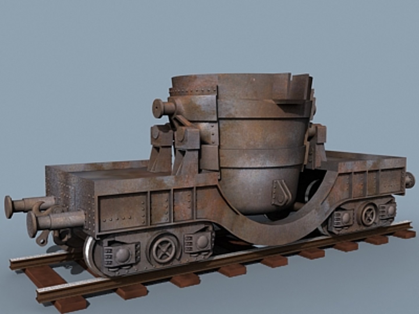 Maya Molten Steel Ladle Car