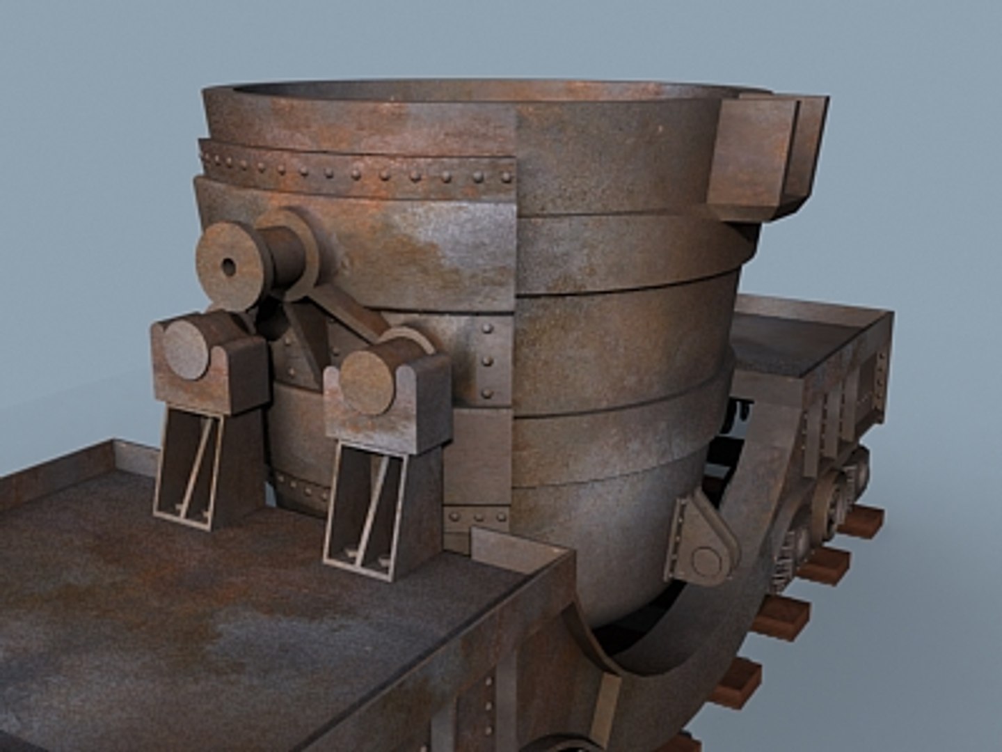 Maya Molten Steel Ladle Car