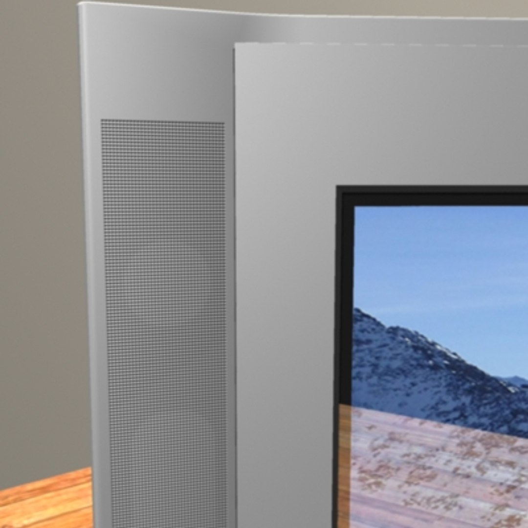 Widescreen Tv Stand Screen 3d Model