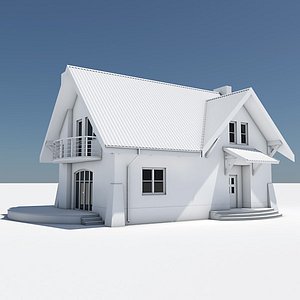 3d Model Of 20 Frame Houses Nr