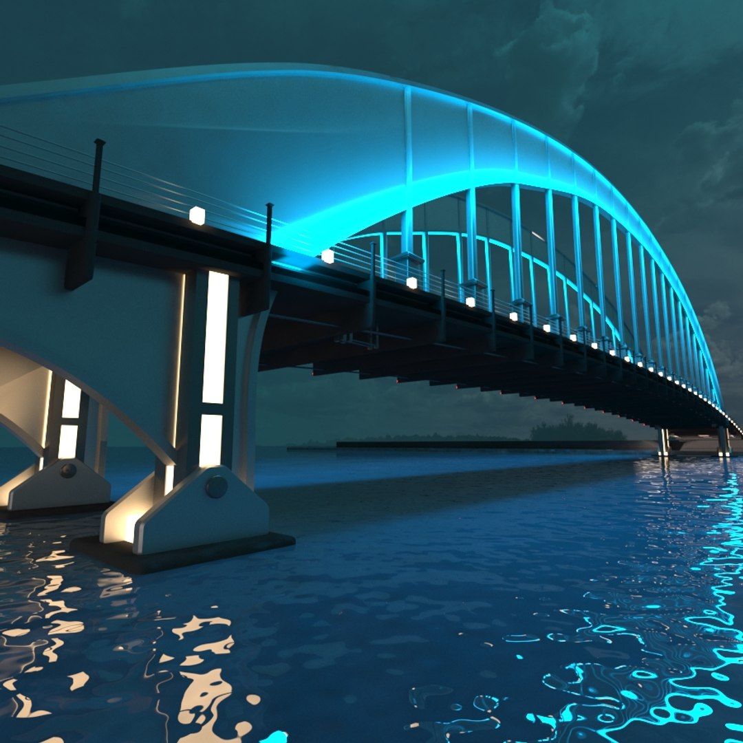 3D Arch Bridge Model - TurboSquid 1337682