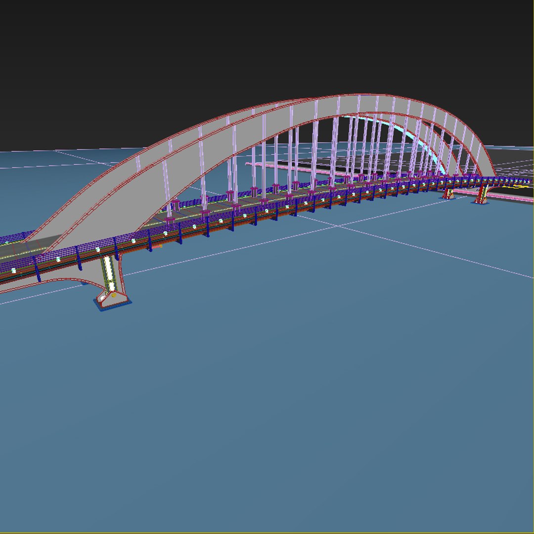 3D Arch Bridge Model - TurboSquid 1337682