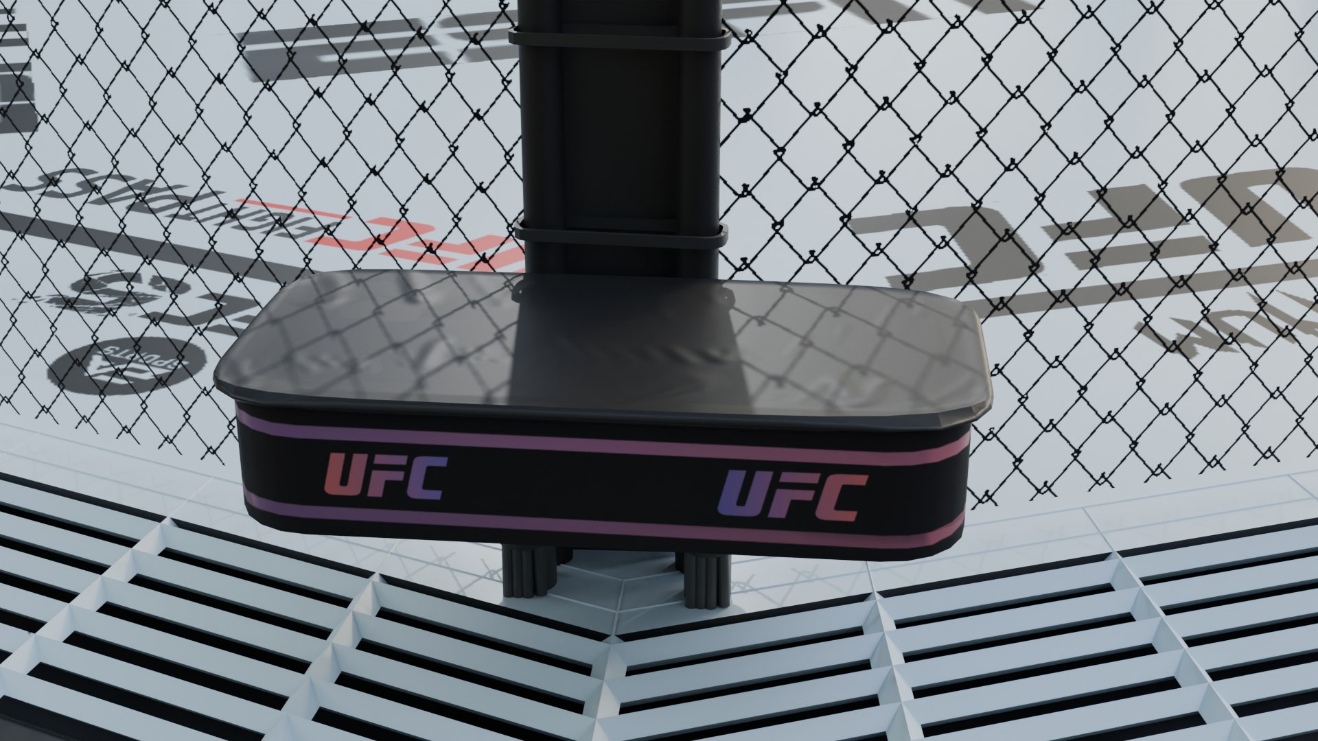 3D UFC Octagon Ring - 3D Model - TurboSquid 2297074