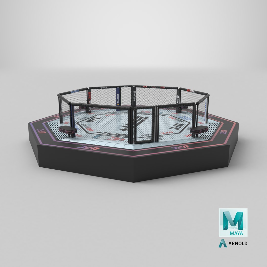 3D UFC Octagon Ring - 3D Model - TurboSquid 2297074