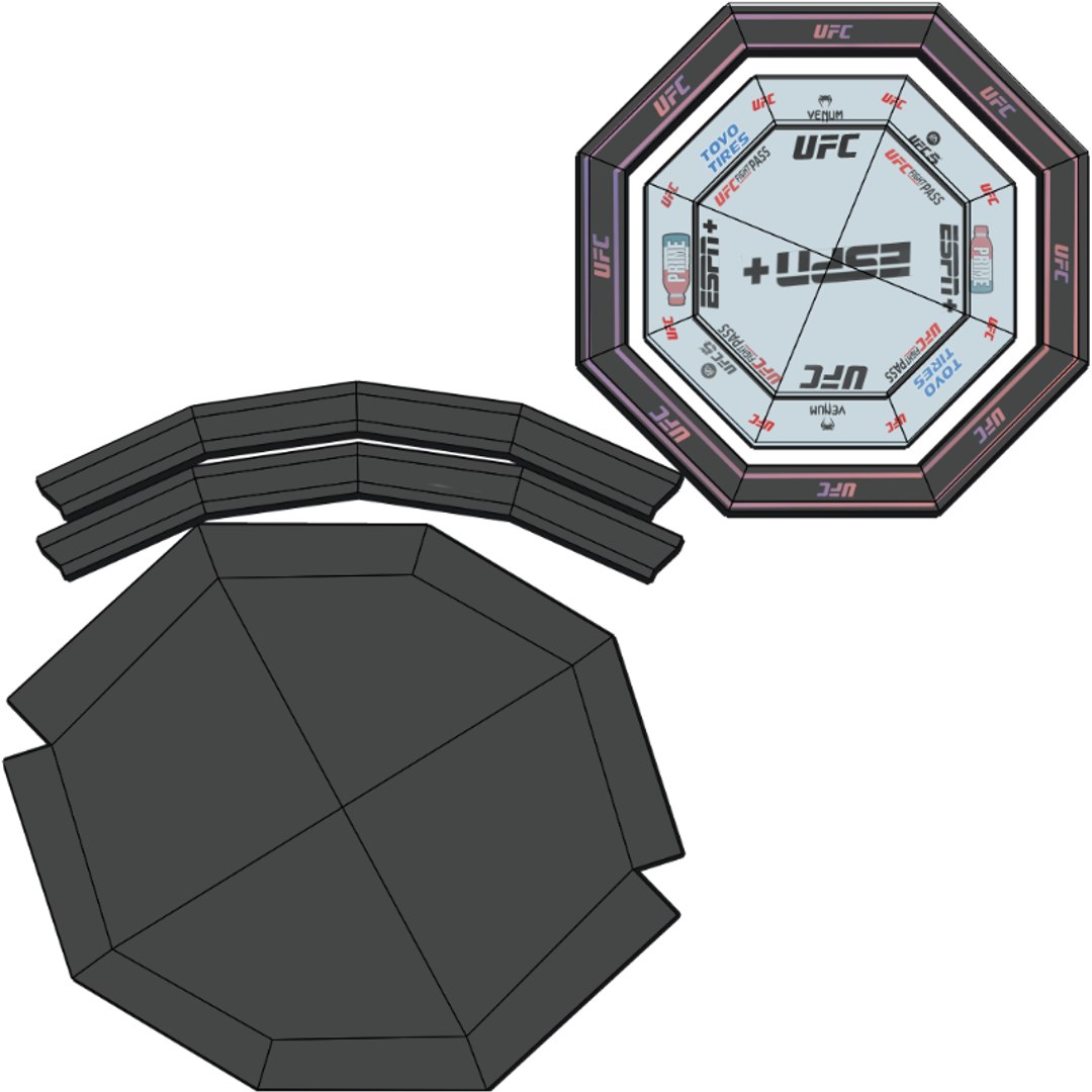 3D UFC Octagon Ring - 3D Model - TurboSquid 2297074