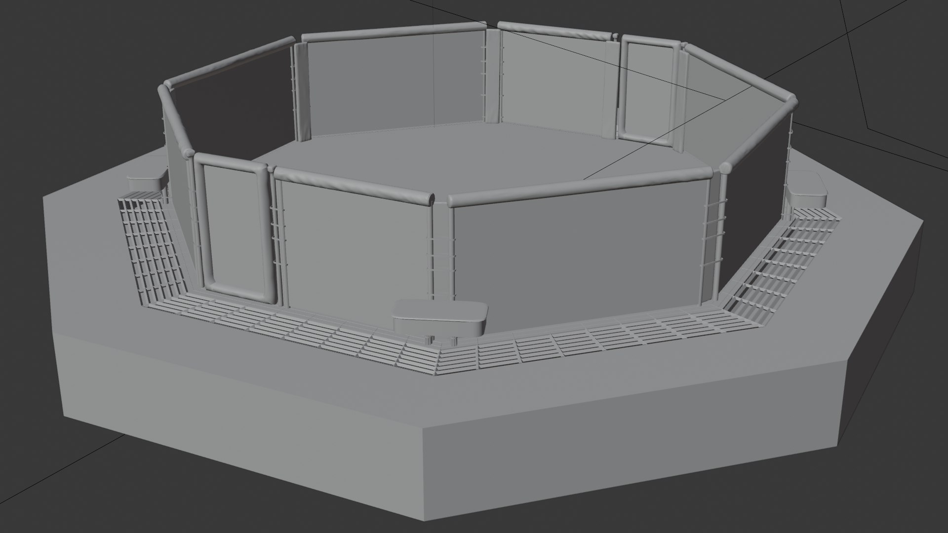 3D UFC Octagon Ring - 3D Model - TurboSquid 2297074