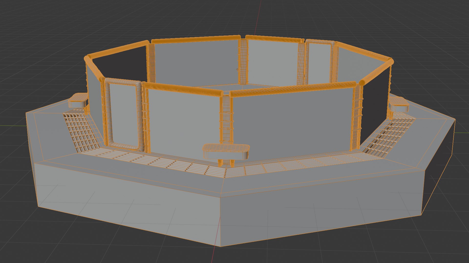 3D UFC Octagon Ring - 3D Model - TurboSquid 2297074