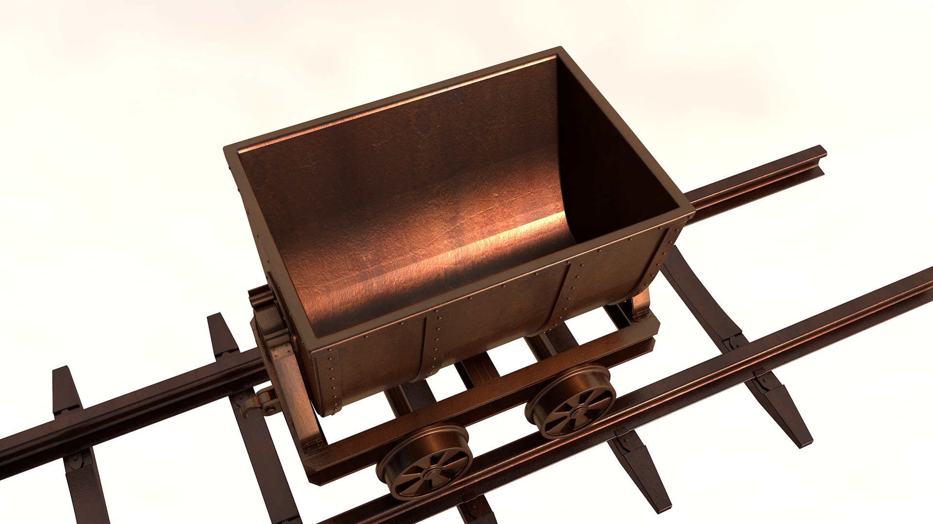 3D Mine Cart Model - TurboSquid 1833222