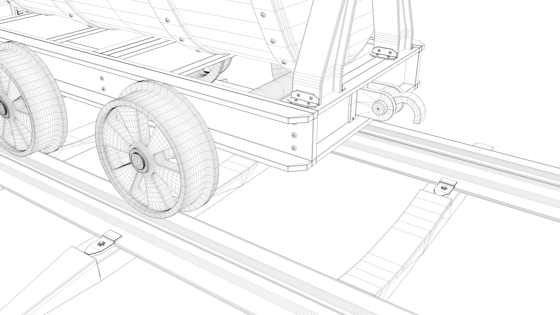 3D Mine Cart Model - TurboSquid 1833222