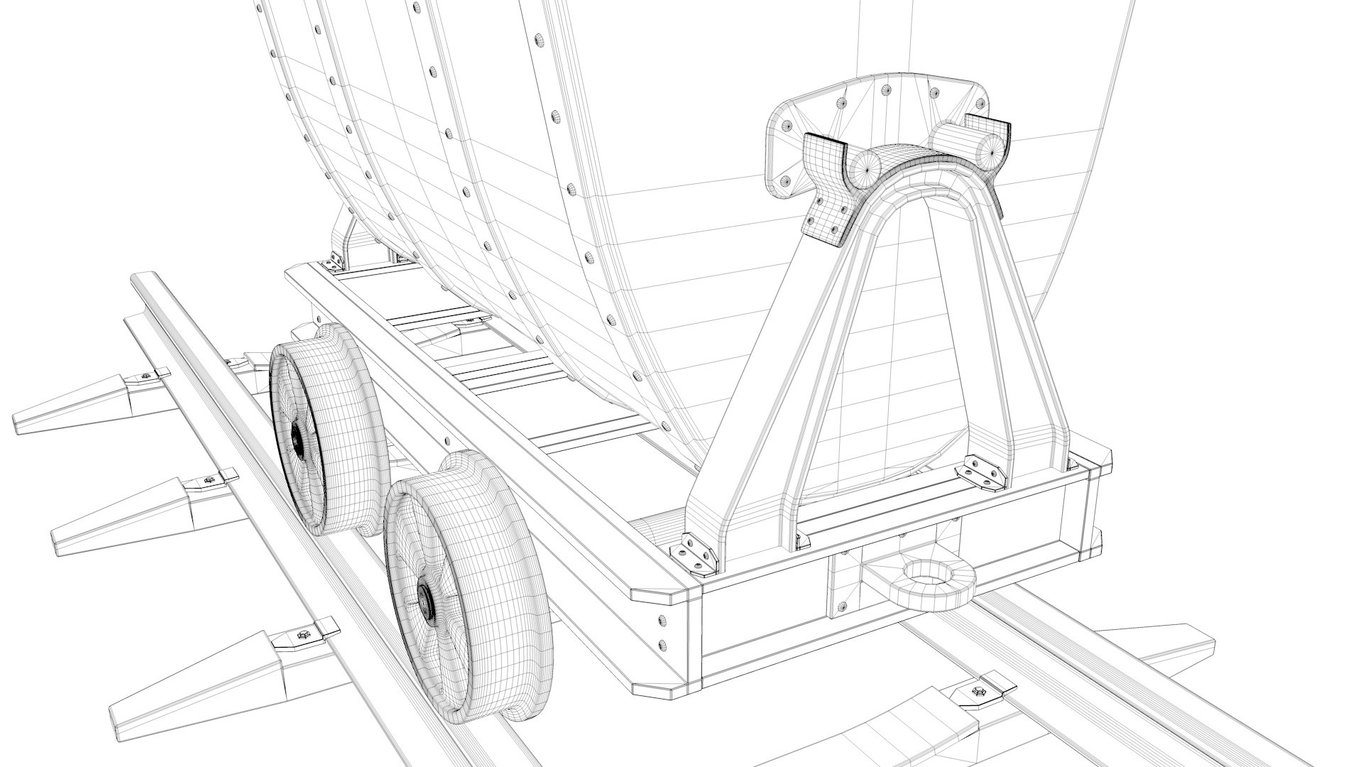 3D Mine Cart Model - TurboSquid 1833222