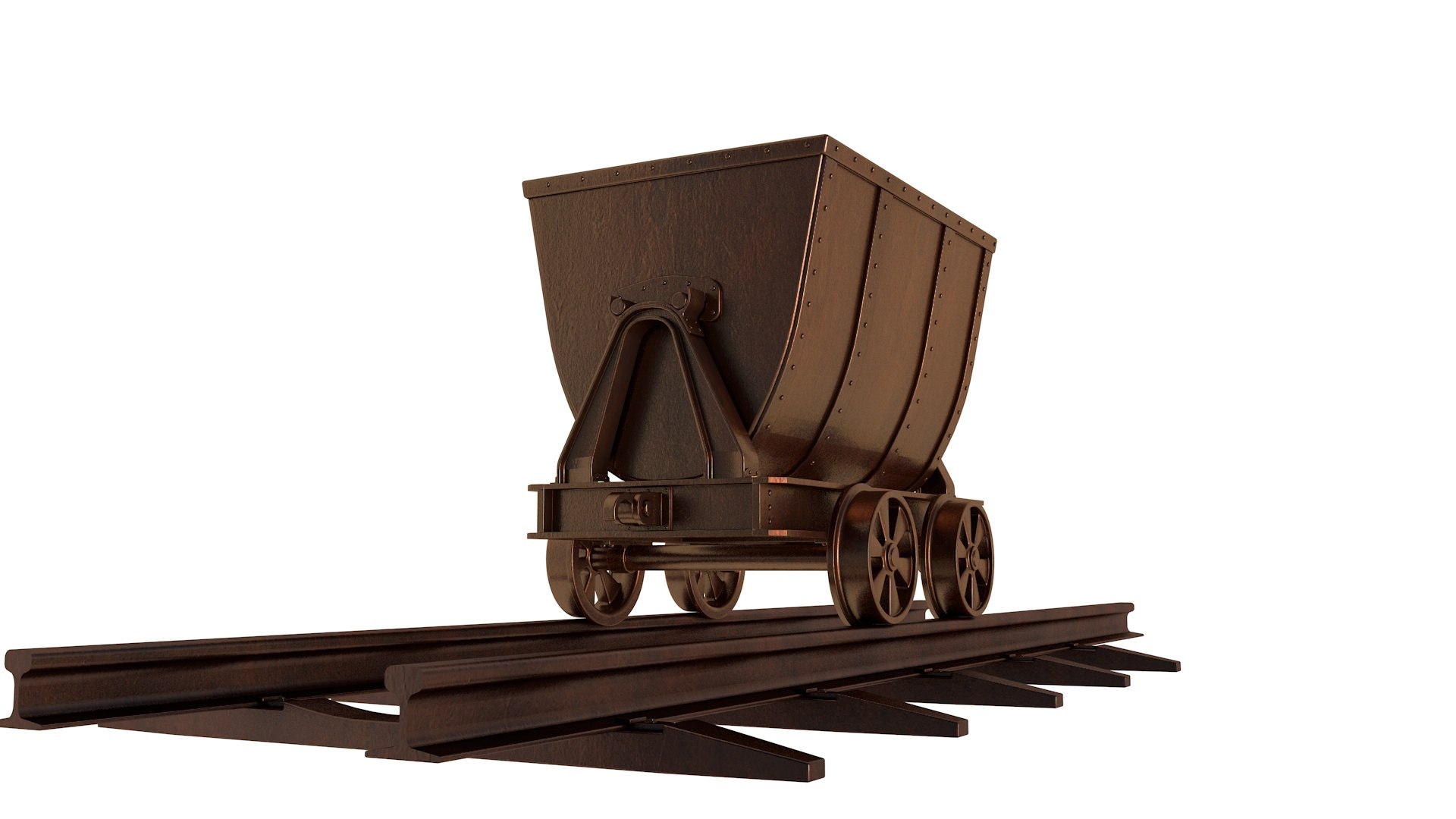 3D Mine Cart Model - TurboSquid 1833222