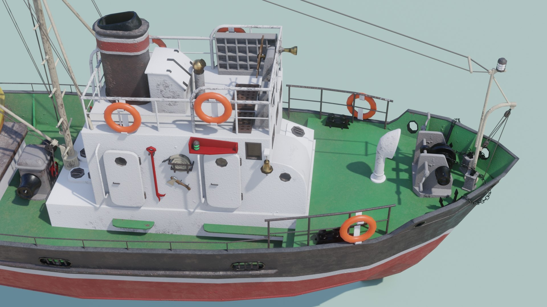 3D Small Fishing Seiner Mrs-80 Model - TurboSquid 1599764