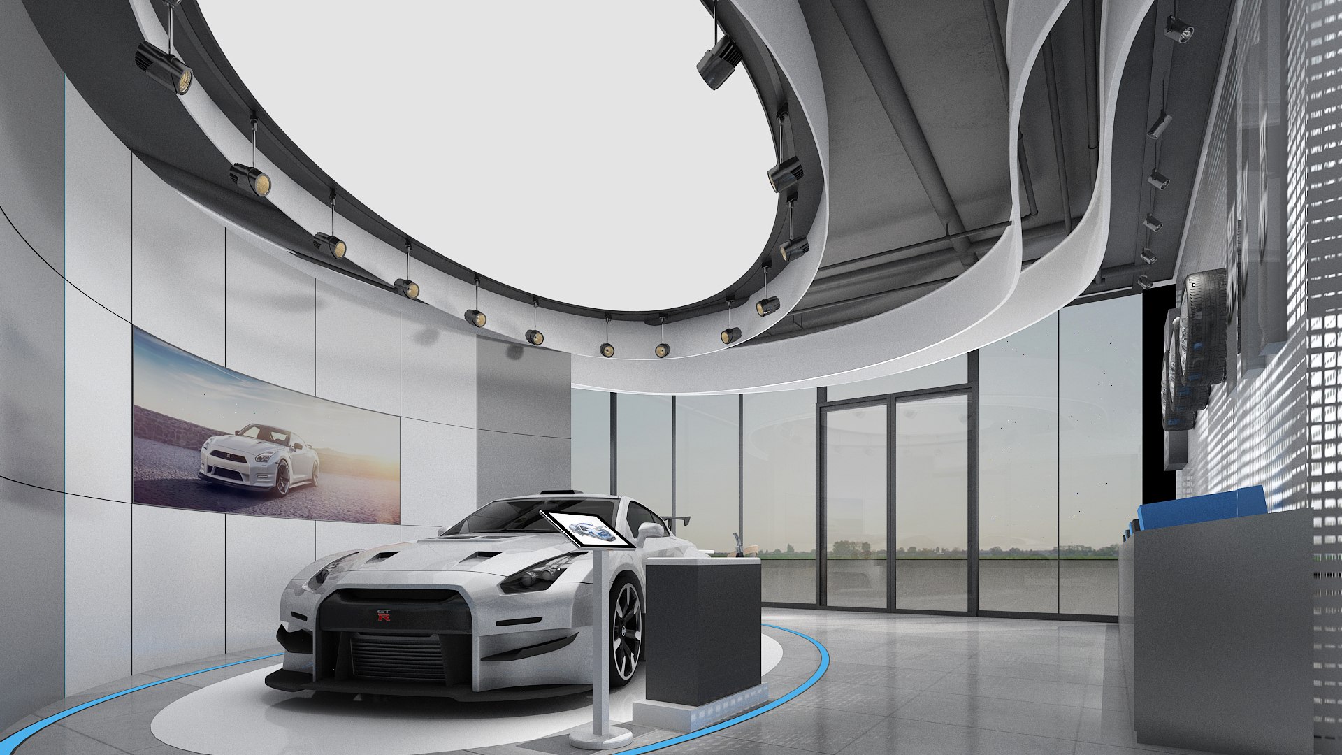 Car Showroom 01 3D - TurboSquid 2089127