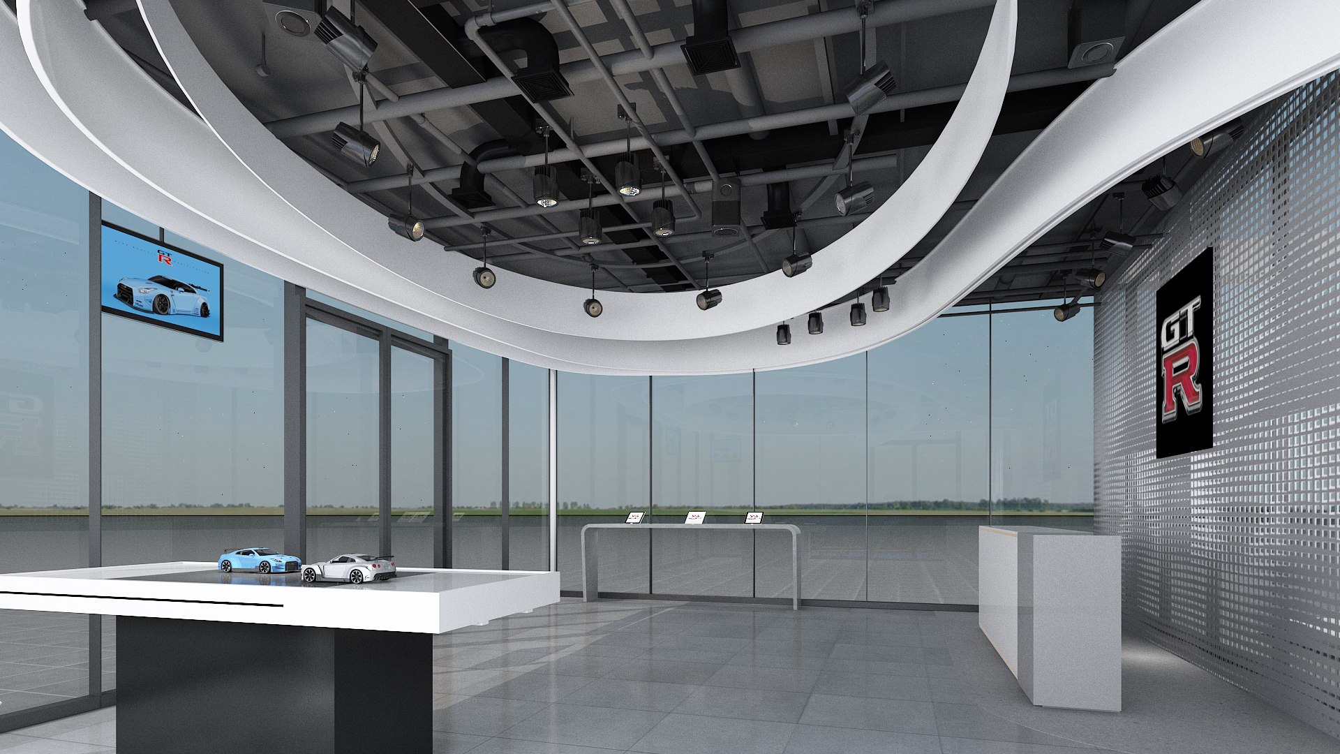 Car Showroom 01 3D - TurboSquid 2089127
