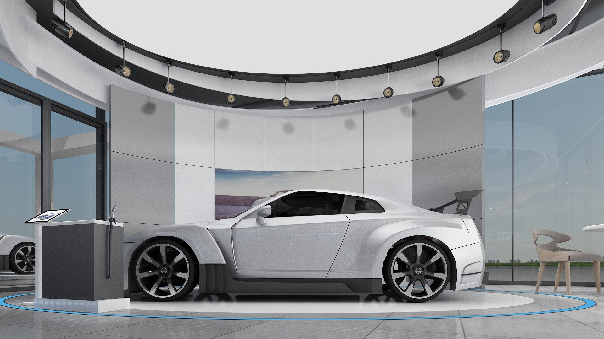 Car Showroom 01 3D - TurboSquid 2089127