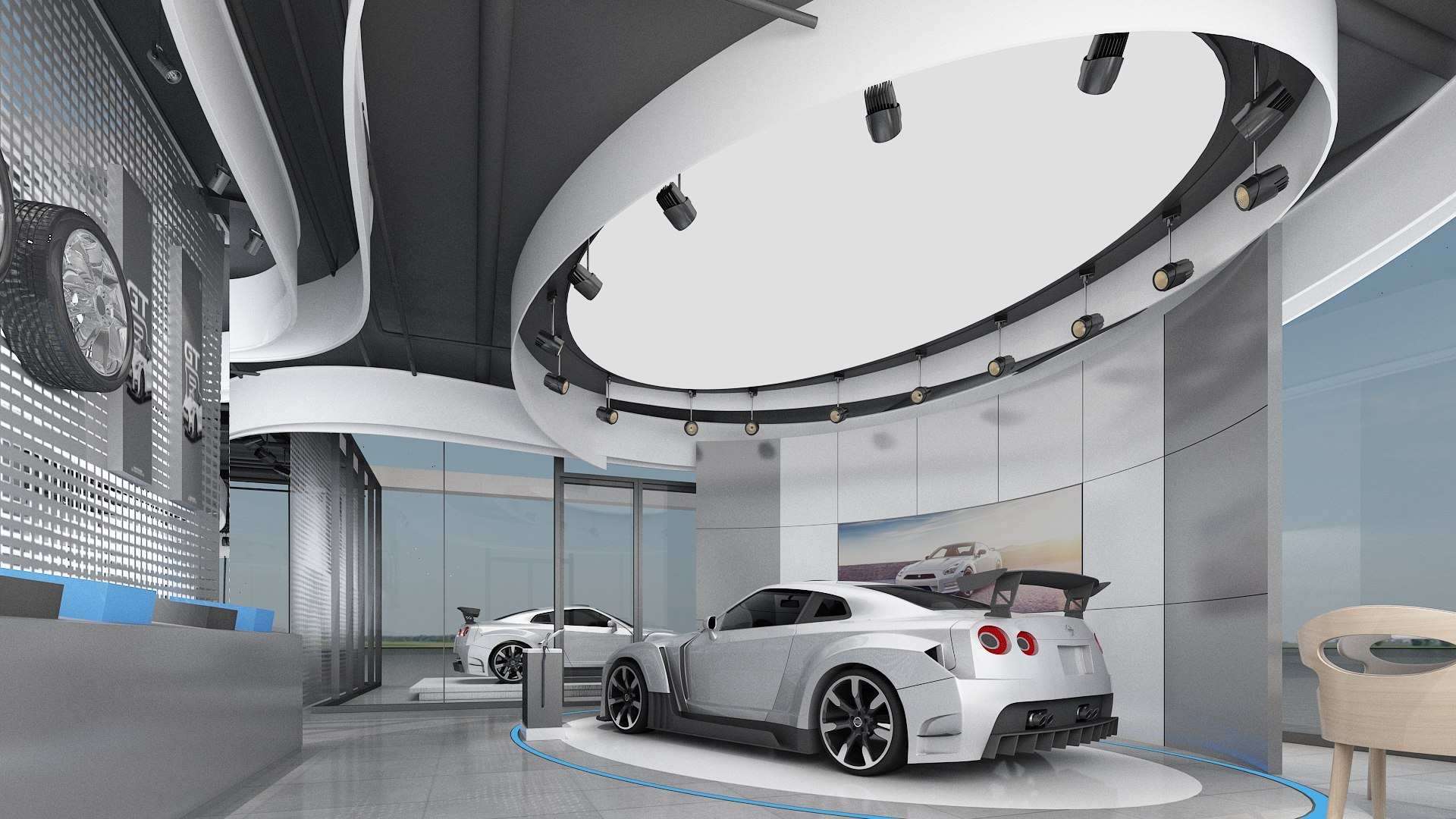 Car Showroom 01 3D - TurboSquid 2089127