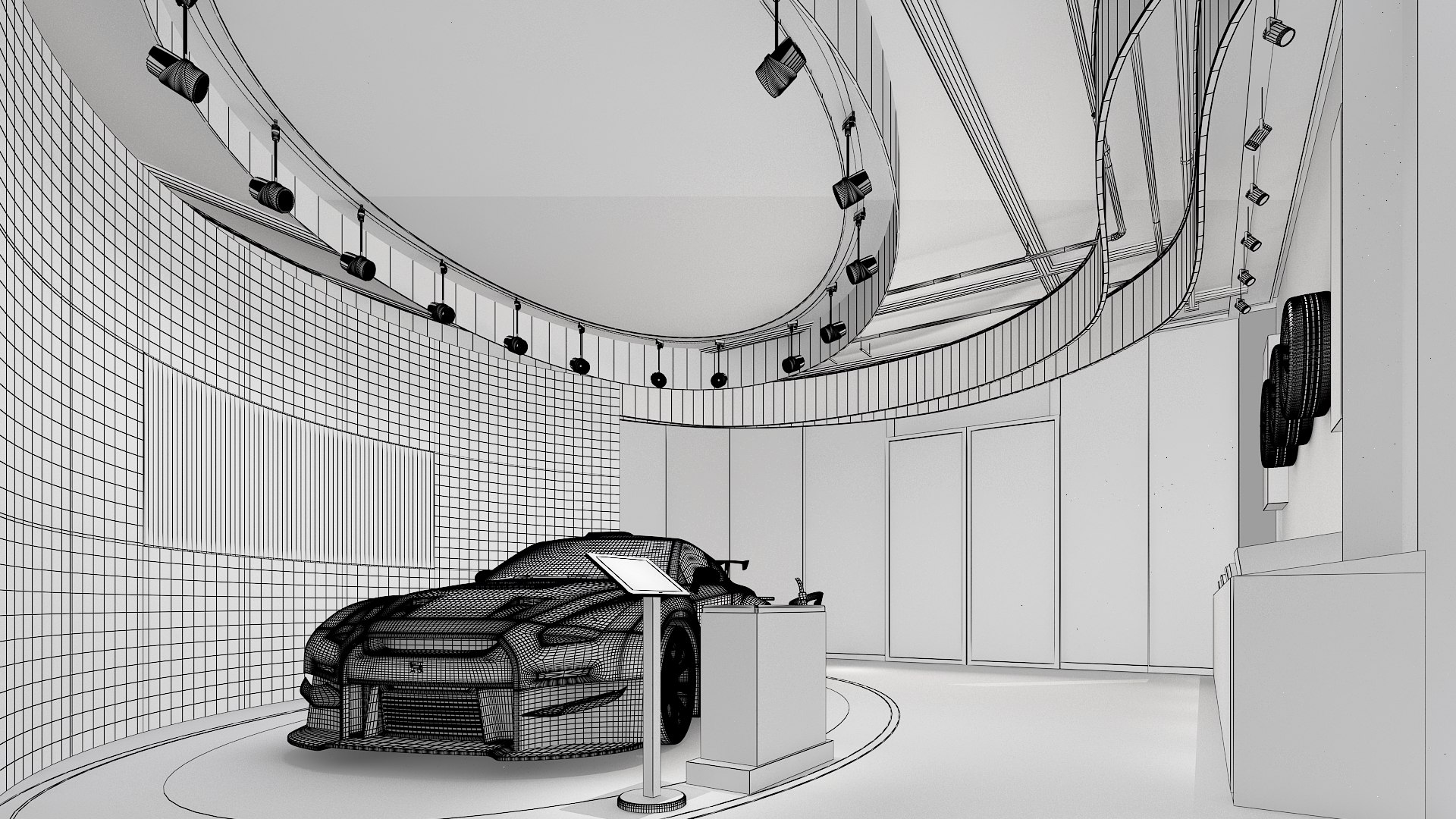 Car Showroom 01 3D - TurboSquid 2089127