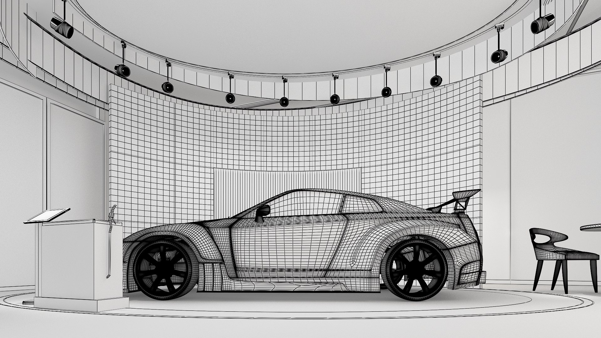 Car Showroom 01 3D - TurboSquid 2089127