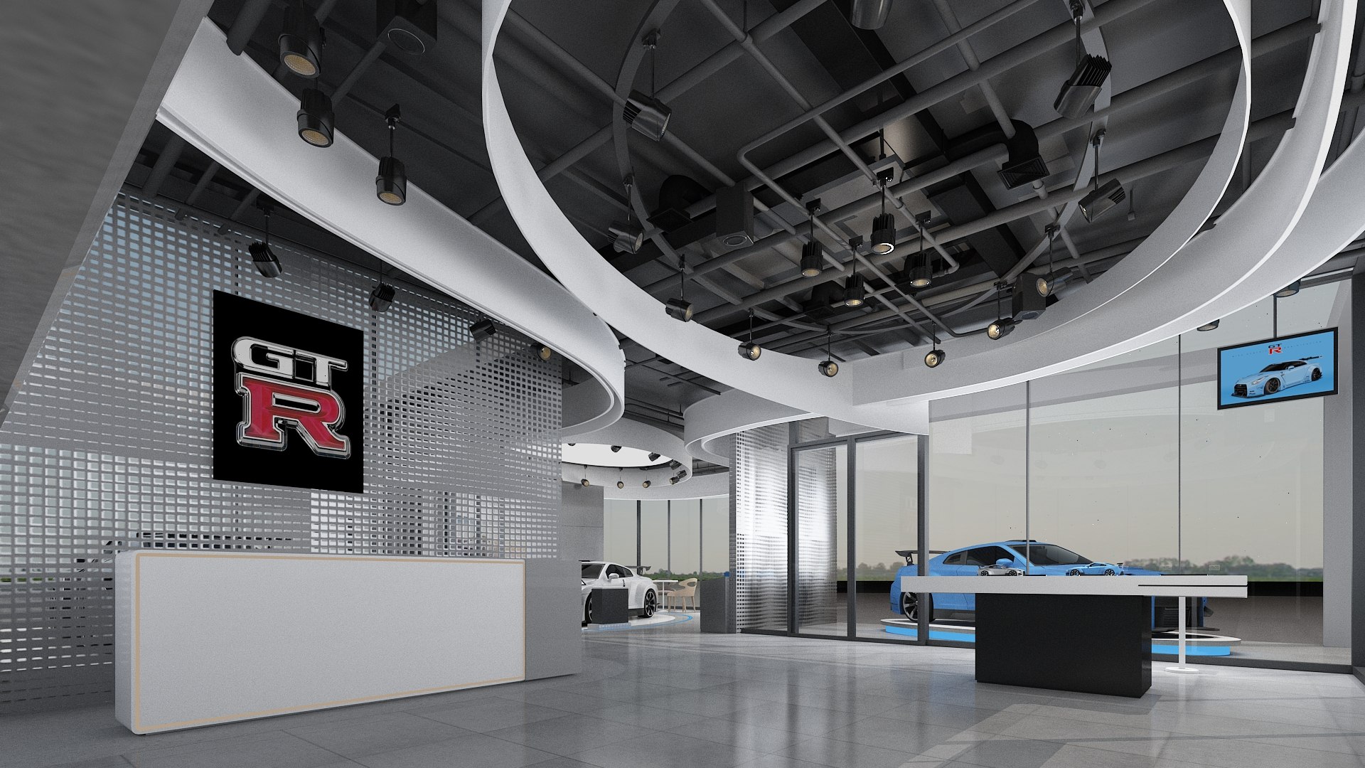 Car Showroom 01 3D - TurboSquid 2089127