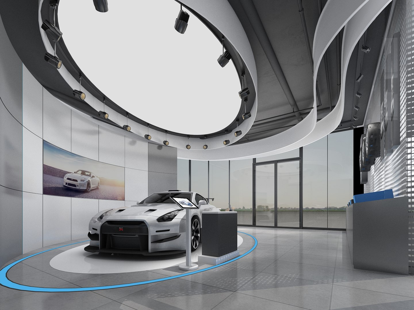 Car Showroom 01 3D - TurboSquid 2089127