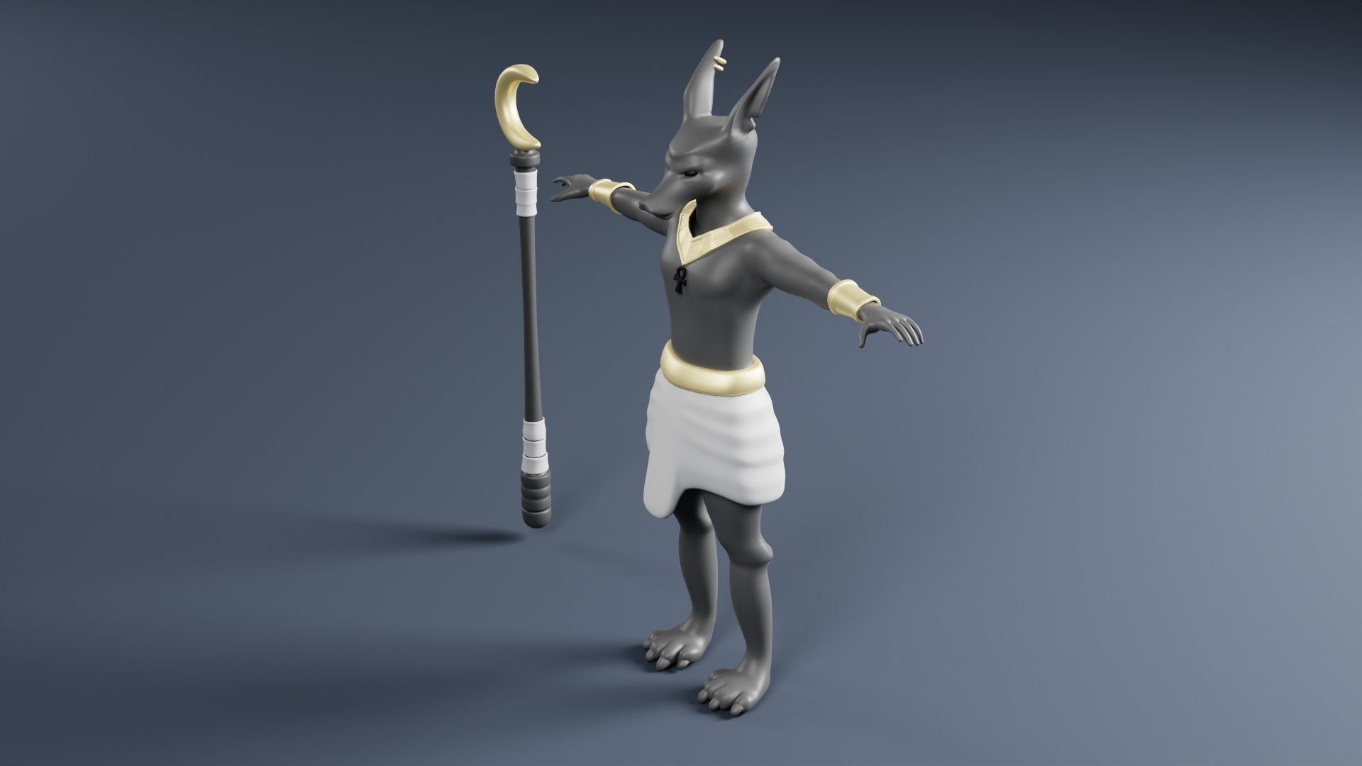 Anubis Toon Character 3D Model - TurboSquid 2081772