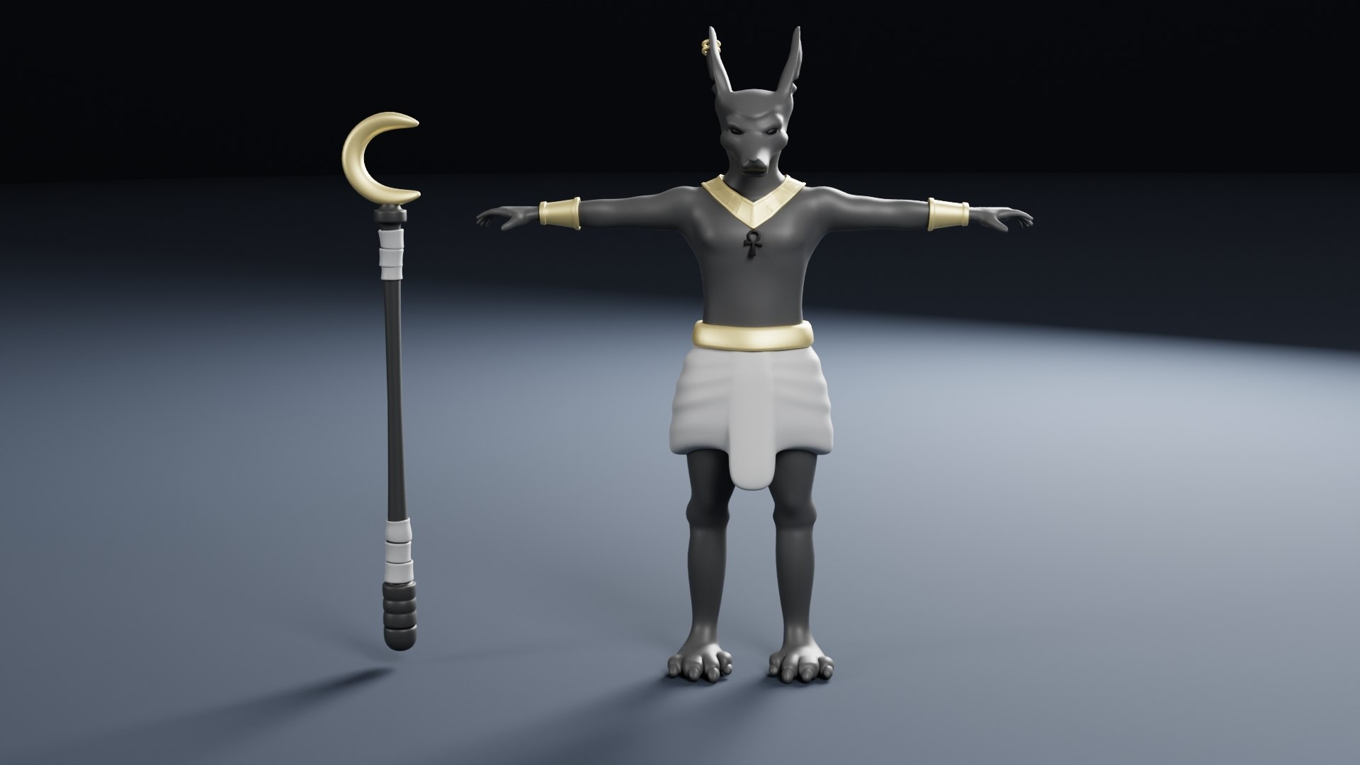 Anubis Toon Character 3D Model - TurboSquid 2081772