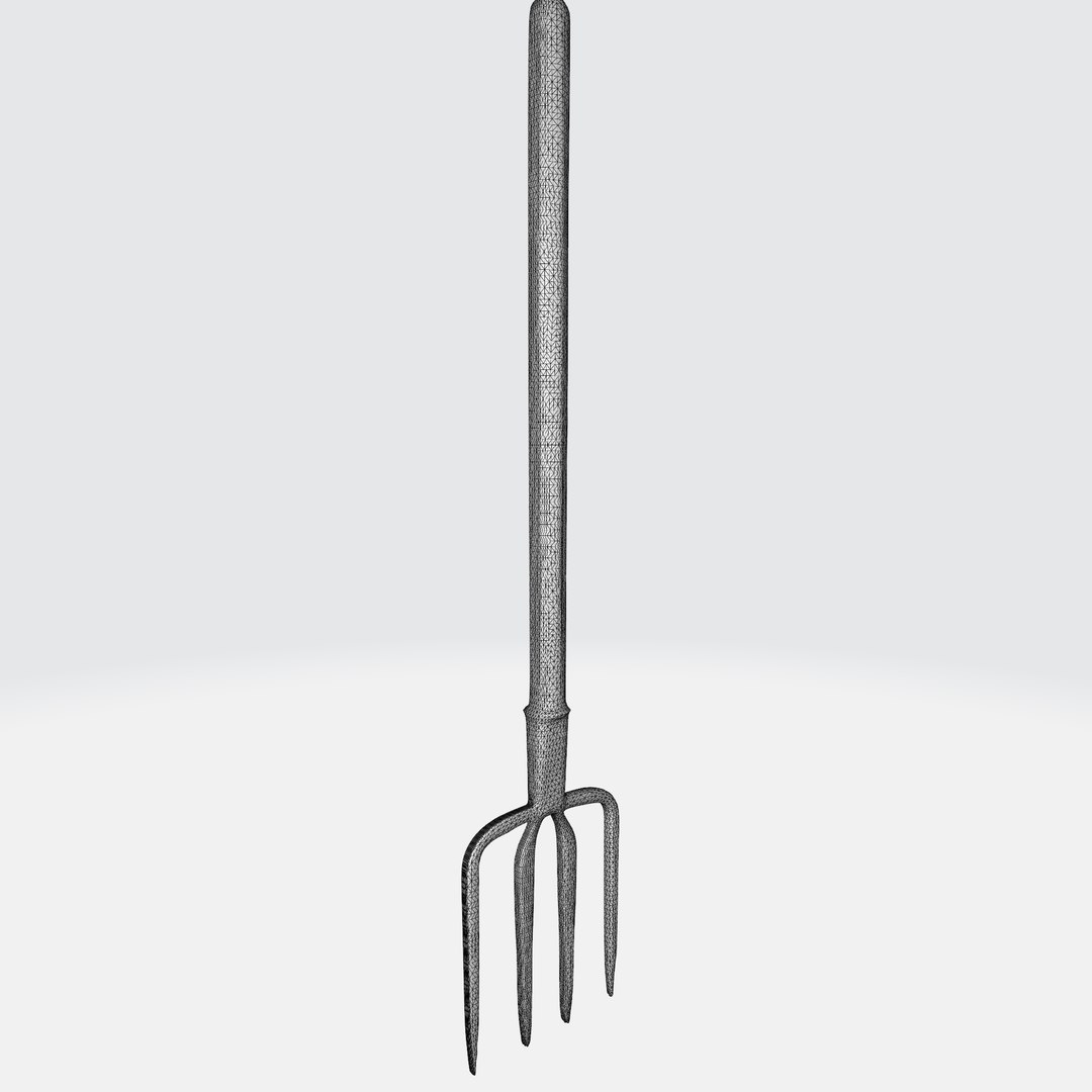 3D Traditional Pitchfork Model - TurboSquid 2269553