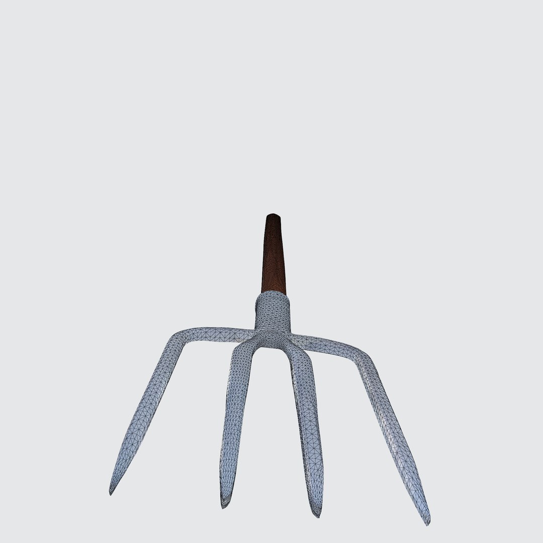 3D Traditional Pitchfork Model - TurboSquid 2269553