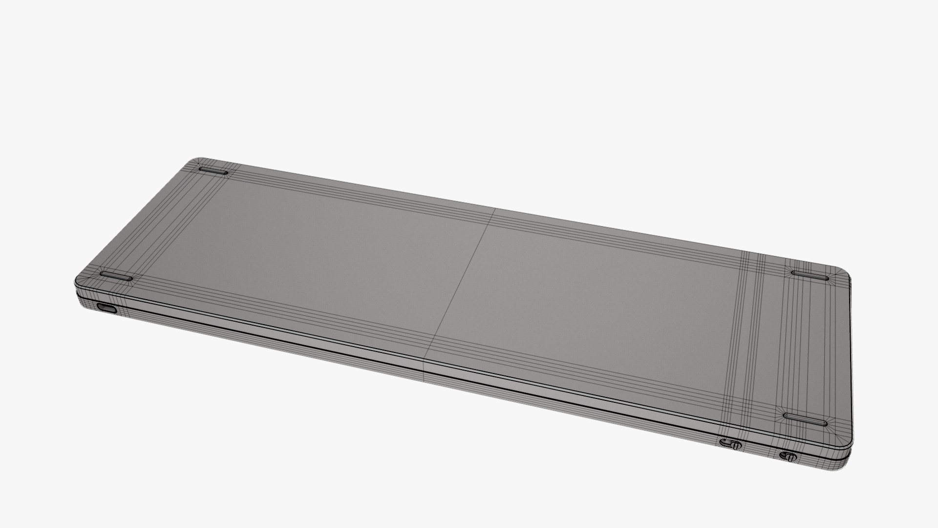 1800 Compact Keyboard Grey 3D model - TurboSquid 2074424