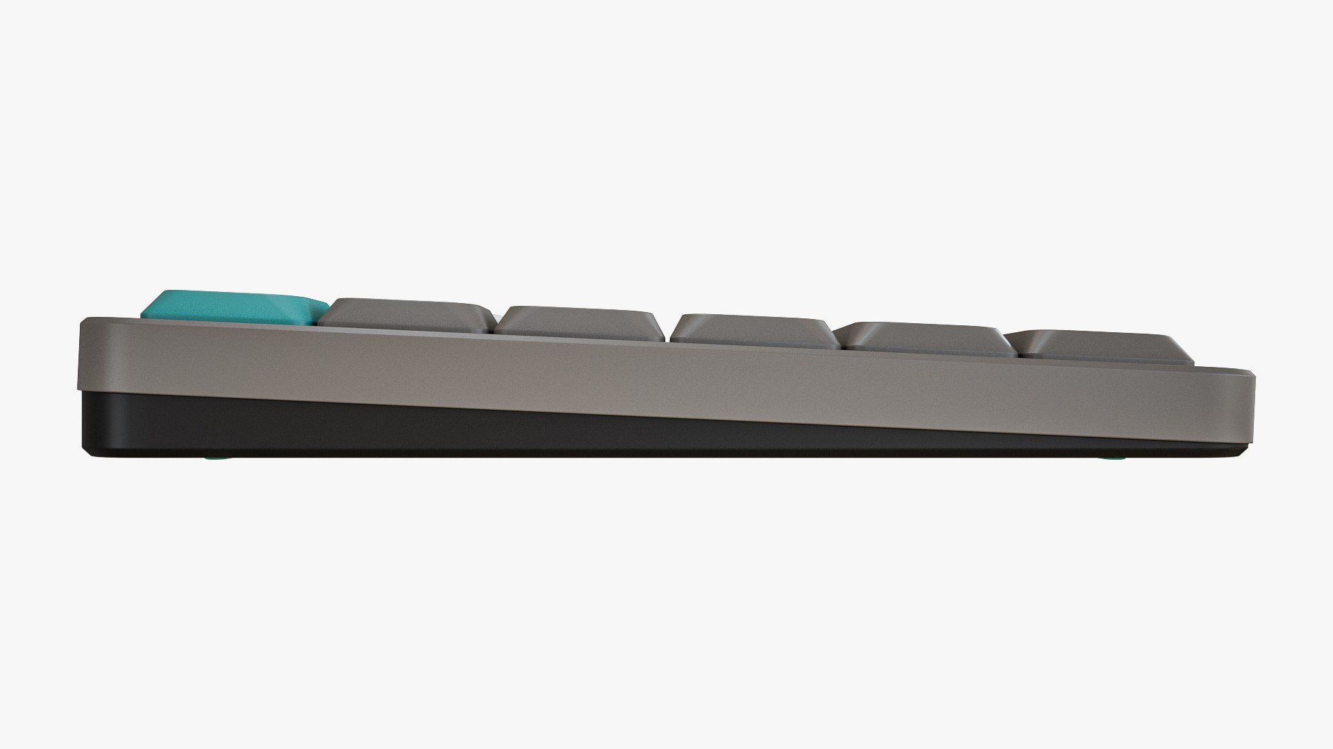 1800 Compact Keyboard Grey 3D model - TurboSquid 2074424
