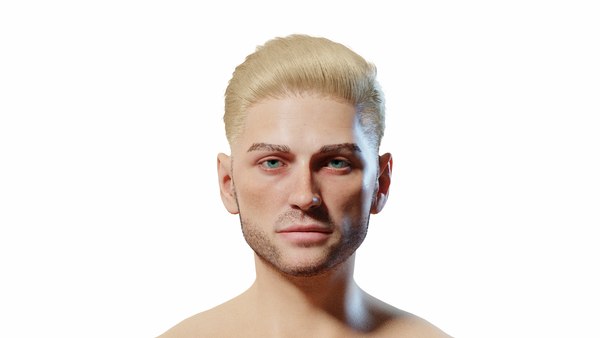 Jon Realistic Rigged Man Blender Character model 3D model 3D model ...